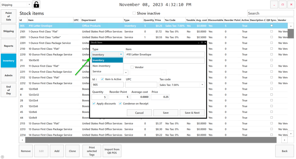 How to edit Stock Items – ROIPOS.com