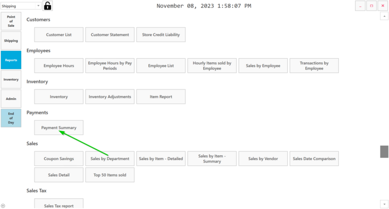 How to create Payment Summary report – ROIPOS.com