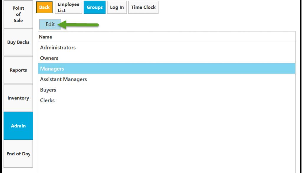 How to edit Groups in Administration – ROIPOS.com