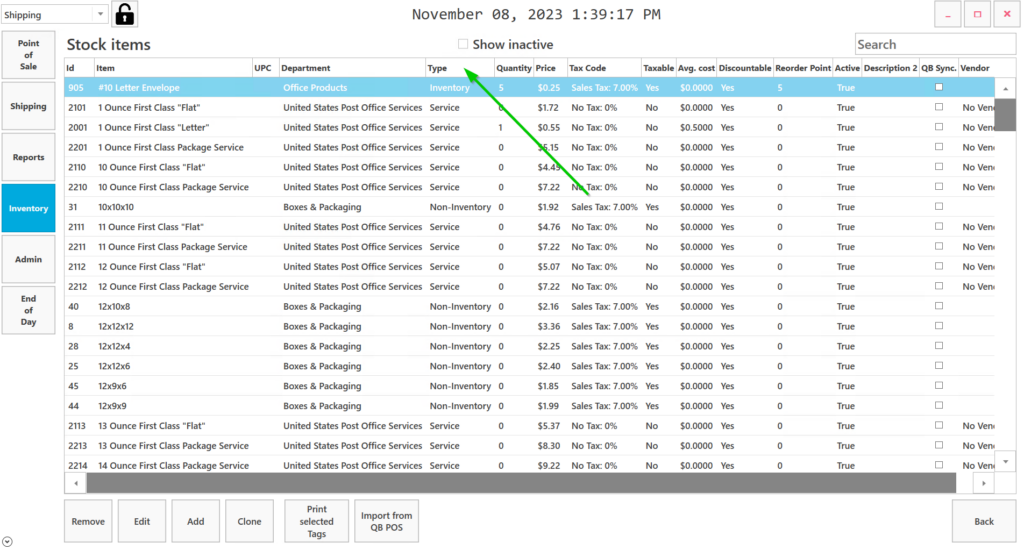 How to create Stock Inventory report – ROIPOS.com