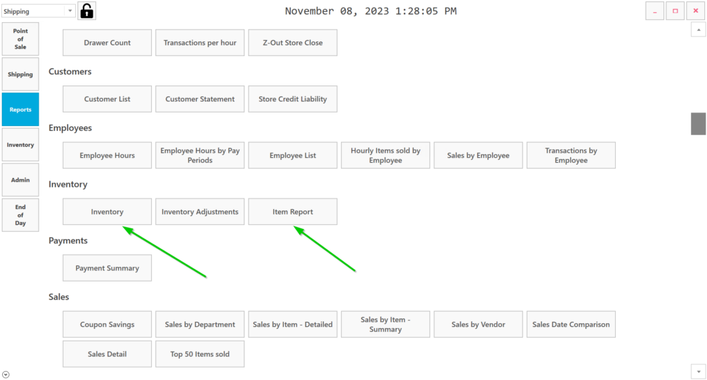 How to create Stock Inventory report – ROIPOS.com